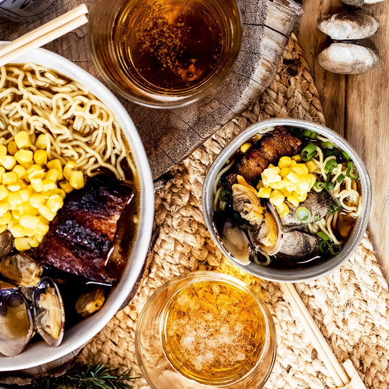 Miso Clam Ramen with Pork Belly - Be Wild Eats
