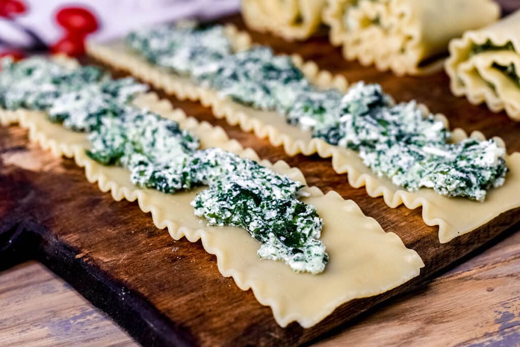 Spinach Lasagna Rolls with Wild Duck Ragu - Be Wild Eats