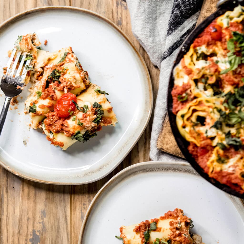 Spinach Lasagna Rolls with Wild Duck Ragu - Be Wild Eats