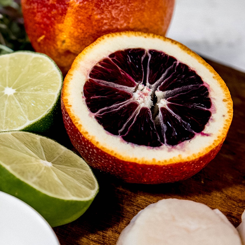 Scallop Ceviche with Blood Orange and Nori Rice Krispies - Be Wild Eats